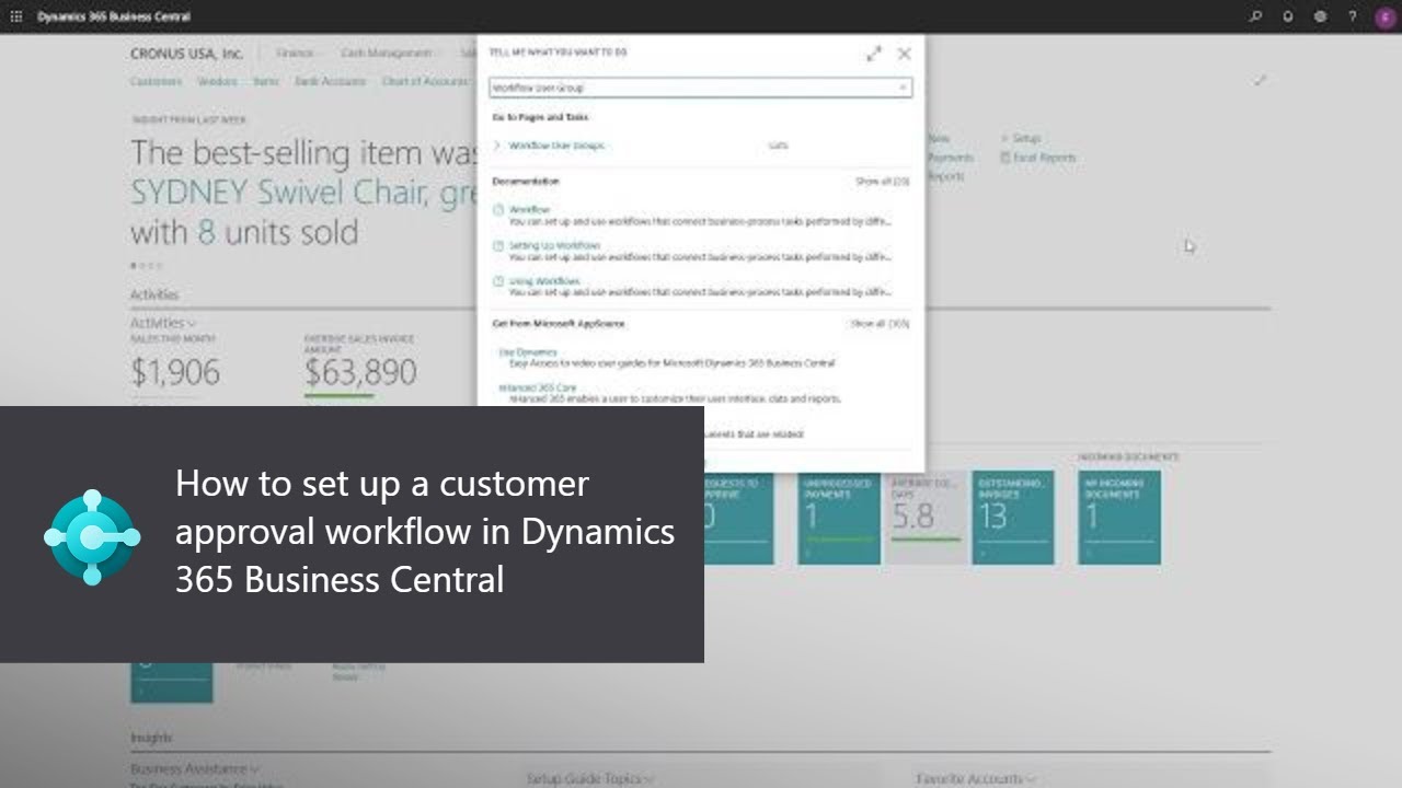 How To Set Up A Customer Approval Workflow In Dynamics 365 Business