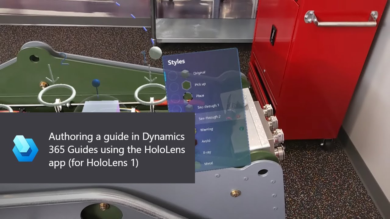 Authoring a guide in Dynamics 365 Guides using the HoloLens app (for ...